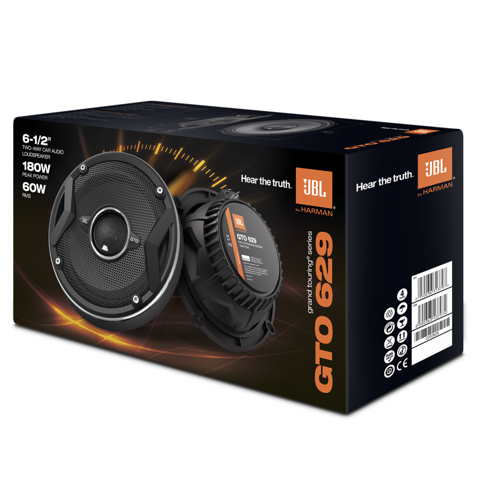 GTO629 | 180-Watt, Two-Way 5" x 7" Speaker System