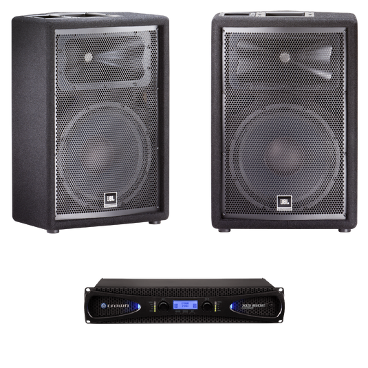 JBL JRX215 (Pair) + Crown XLS 1502 | 15" passive PA speakers and two ...