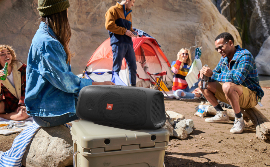 BassPro Go In vehicle powered subwoofer full range portable Bluetooth speaker
