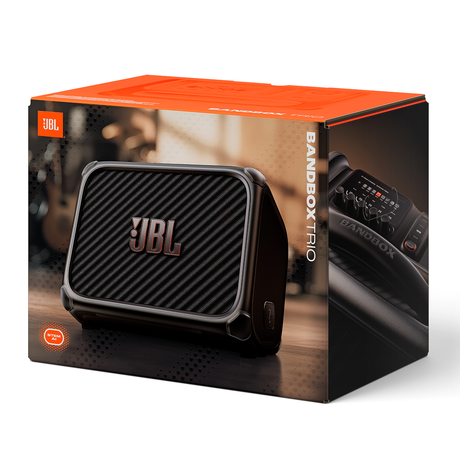 JBL BandBox Trio | Portable AI-powered practice amp and speaker
