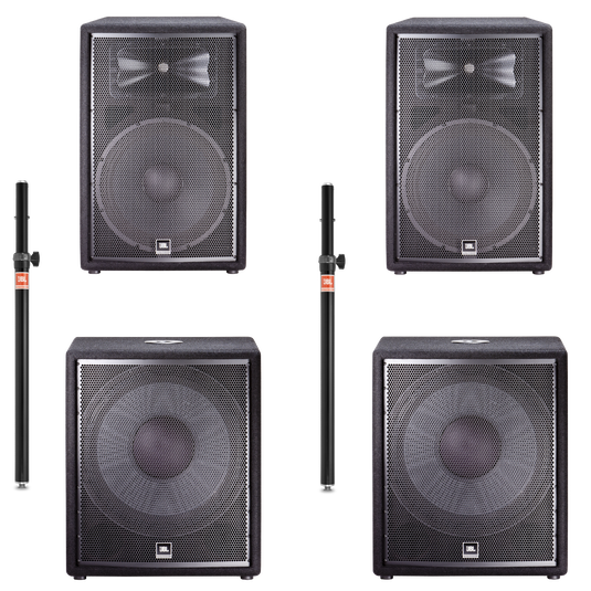 JBL JRX215 + JRX218S Bundle | 15" passive PA speakers, 18" passive subs ...