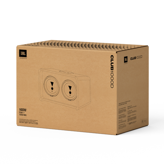 CLUB 1000D | Ported enclosure with two 10" (250mm) Club subwoofers