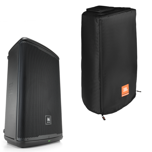 JBL EON715 + Convertible Cover Bundle | 15-inch Powered PA Speaker with ...
