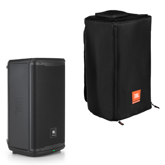 JBL EON710 + Convertible Cover Bundle | 10-inch Powered PA Speaker with ...