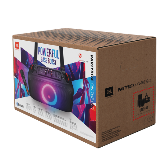 JBL PartyBox On-The-Go | Portable party speaker with built-in lights ...