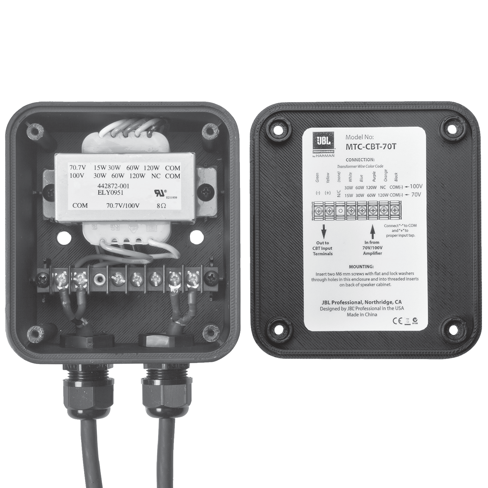 JBL MTC-CBT-70T | Bolt-On Transformer Module for CBT 70 Models