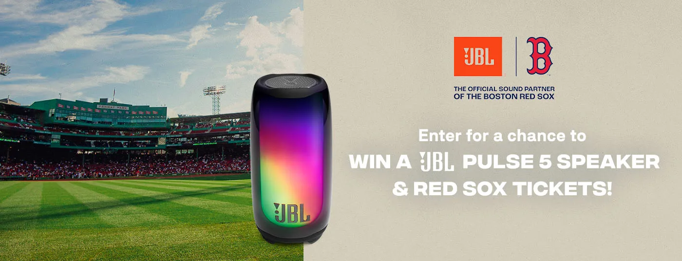 Enter for a chance to WIN A JBL PULSE 5 SPEAKER & RED SOX TICKETS!