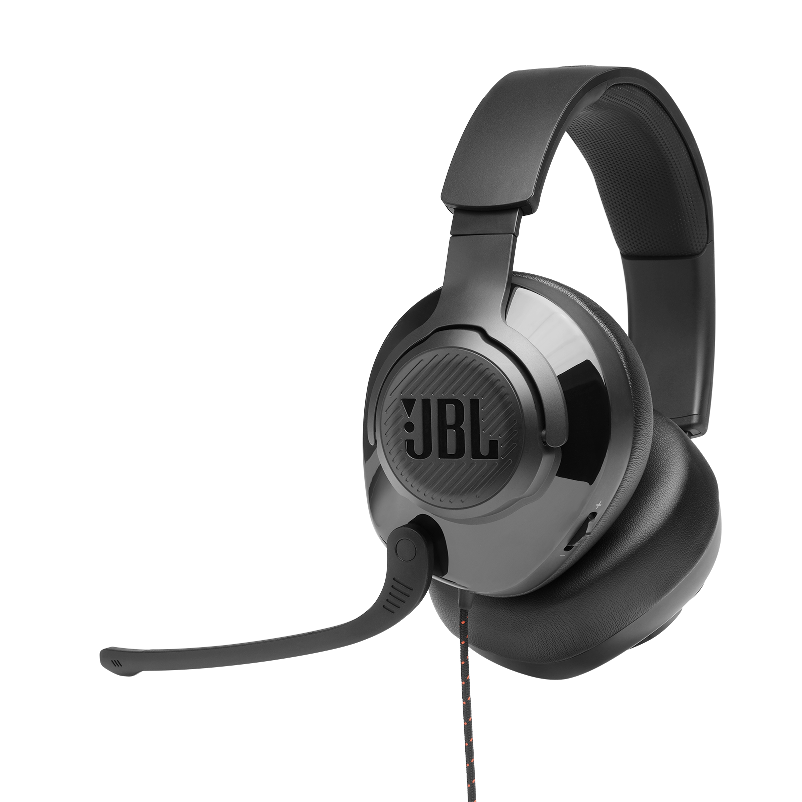 JBL Quantum 300 | Hybrid wired over-ear gaming headset with flip-up mic